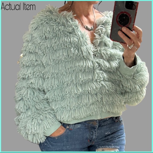 SHEIN | Jackets & Coats | Newno Tags Shein Curve Shaggy Jacket | Poshmark